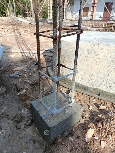 Concrete column structure stock photo. Image of tree - 280467636