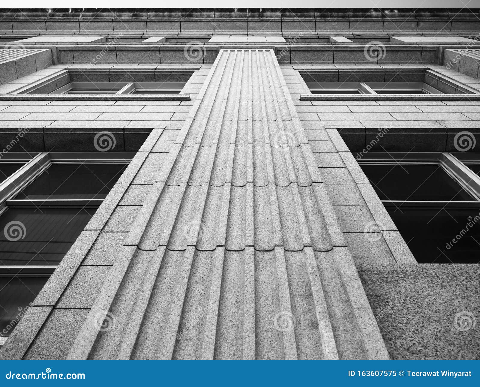 Concrete Columns Texture Architecture Details Building Exterior Stock ...