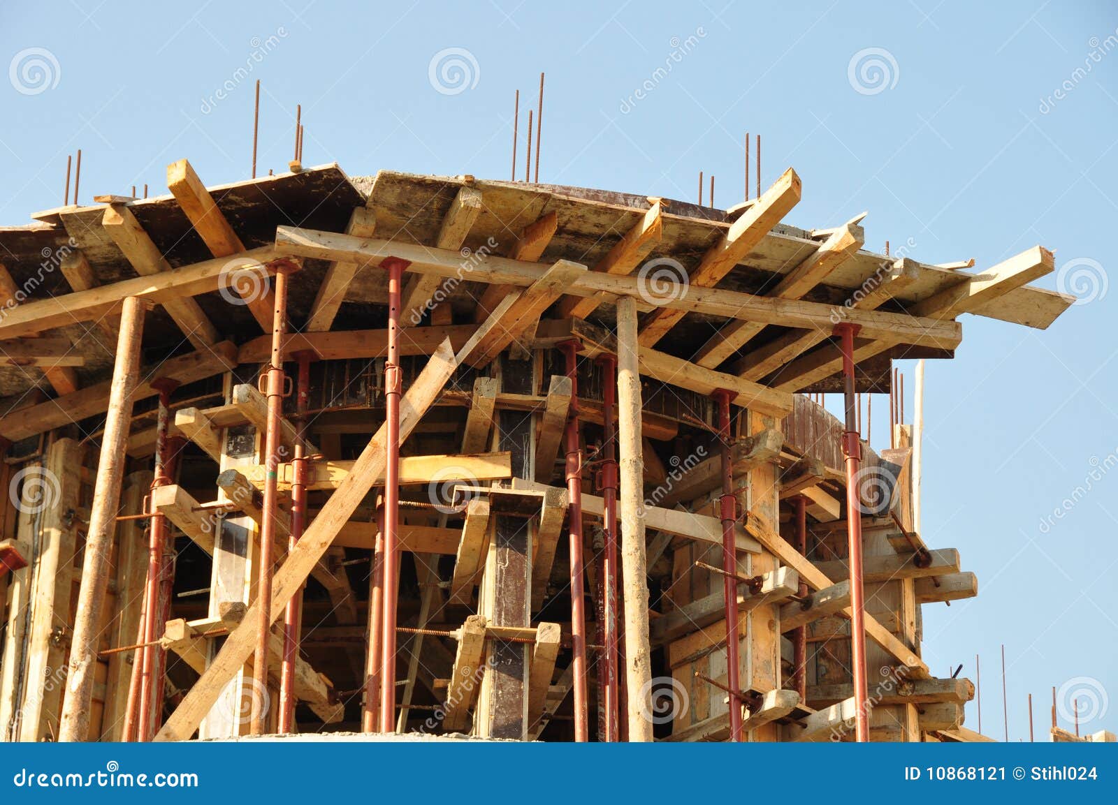 Concrete construction site stock image. Image of contractor - 10868121