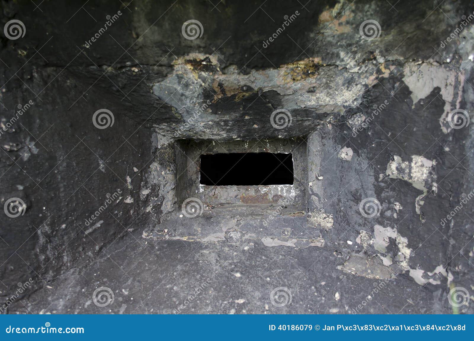 Concrete cover stock image. Image of artillery, hole - 40186079