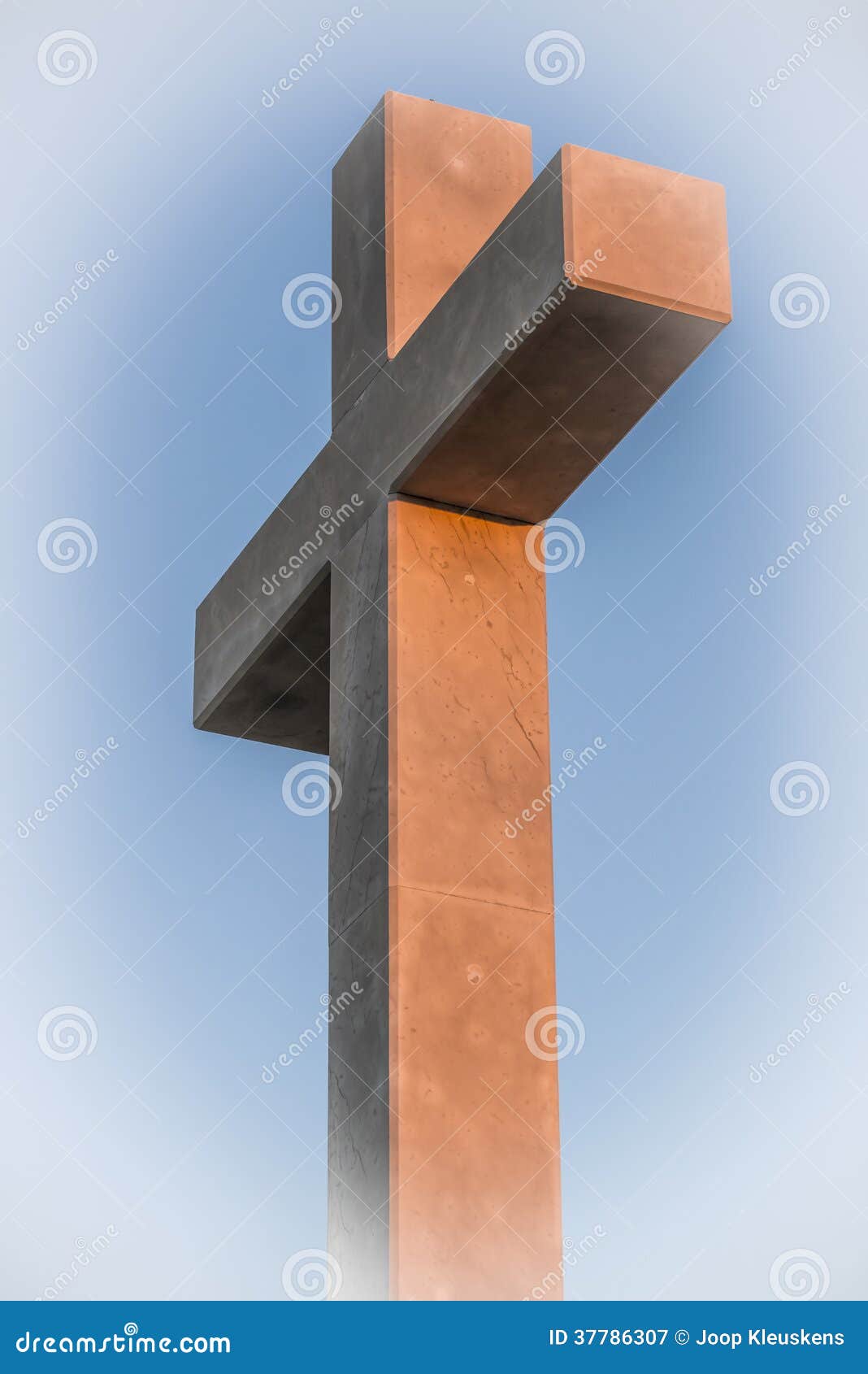 Concrete Cross Cemetery Royalty-Free Stock Photography | CartoonDealer ...