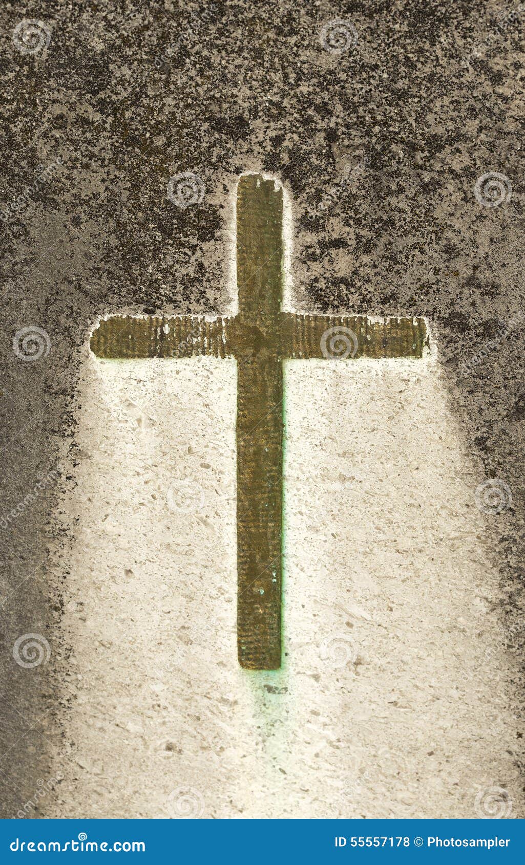 Concrete cross stock photo. Image of religion, empty - 55557178