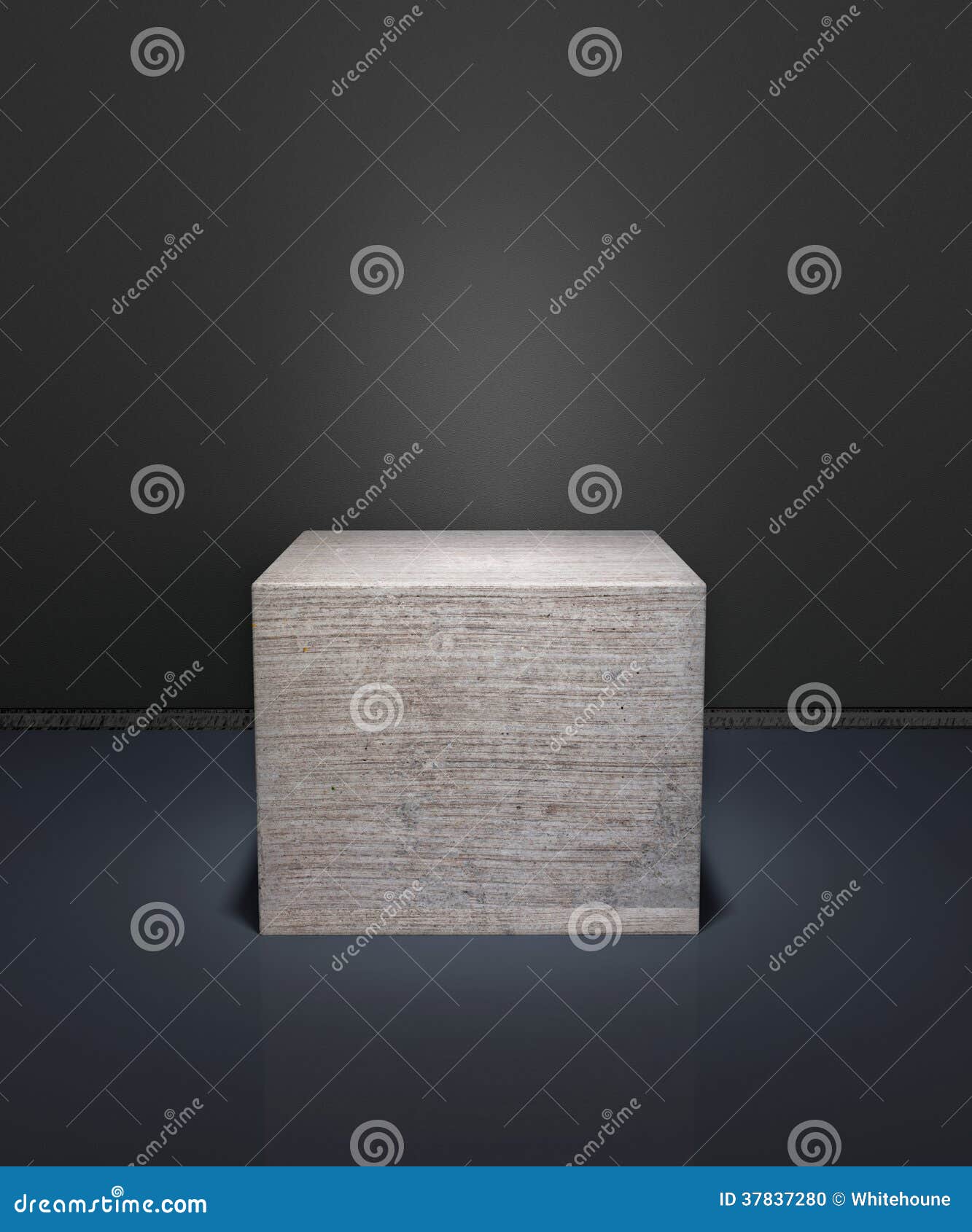 Concrete cube stock illustration. Illustration of color - 37837280