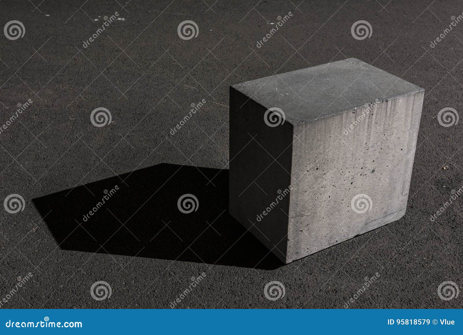 Concrete Cube Block stock image. Image of cube, architecture - 95818579