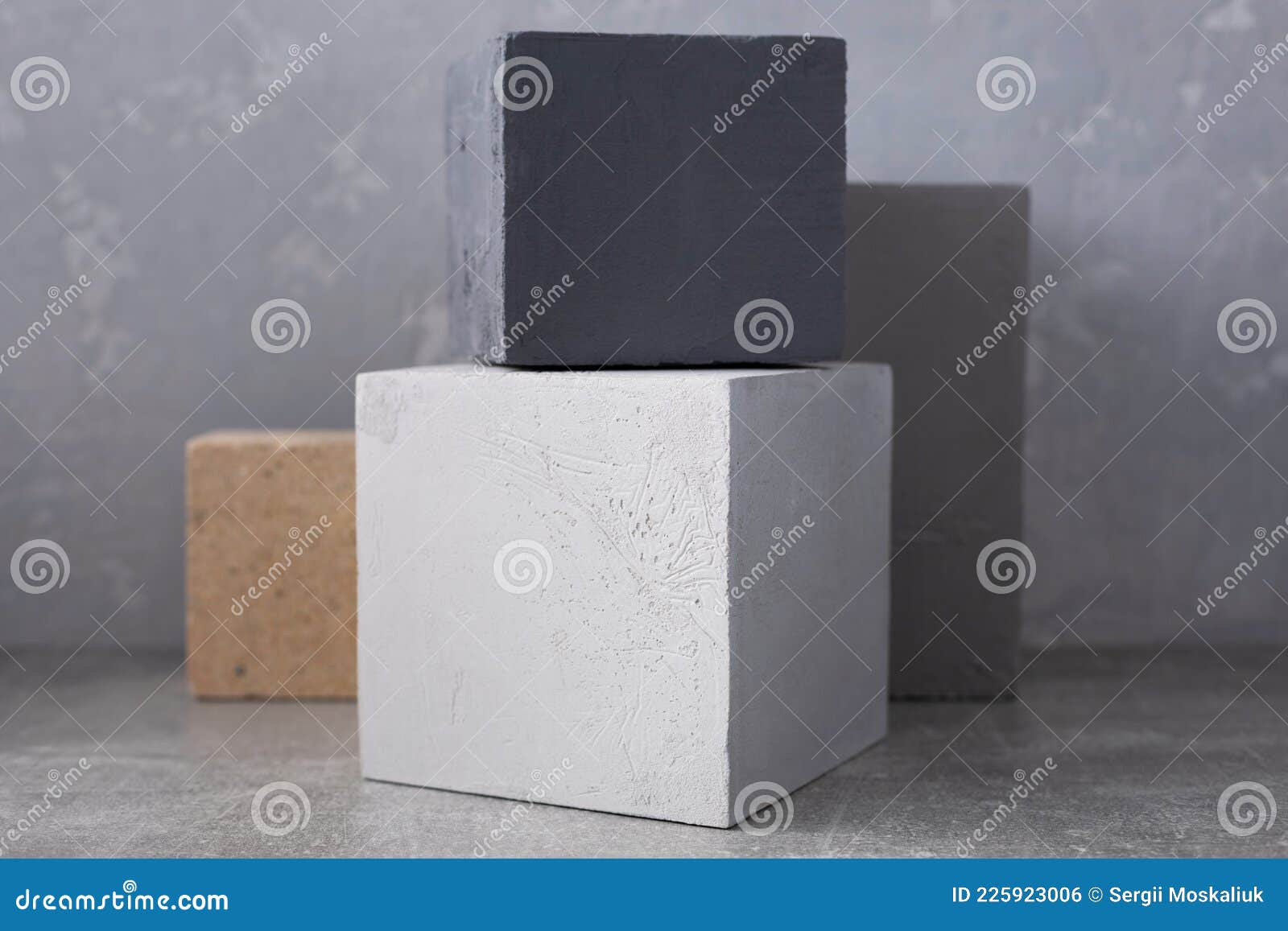 Concrete Cube or Construction Brick As Abstract Background Texture ...