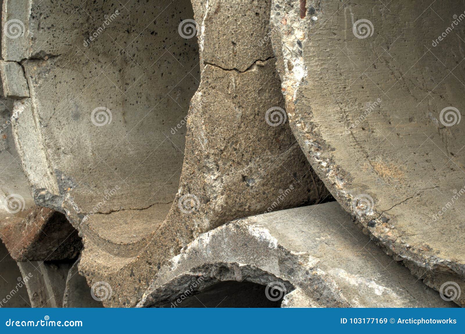 Culvert Closeup Photo Showing Detail Of Design Of Construction Royalty ...