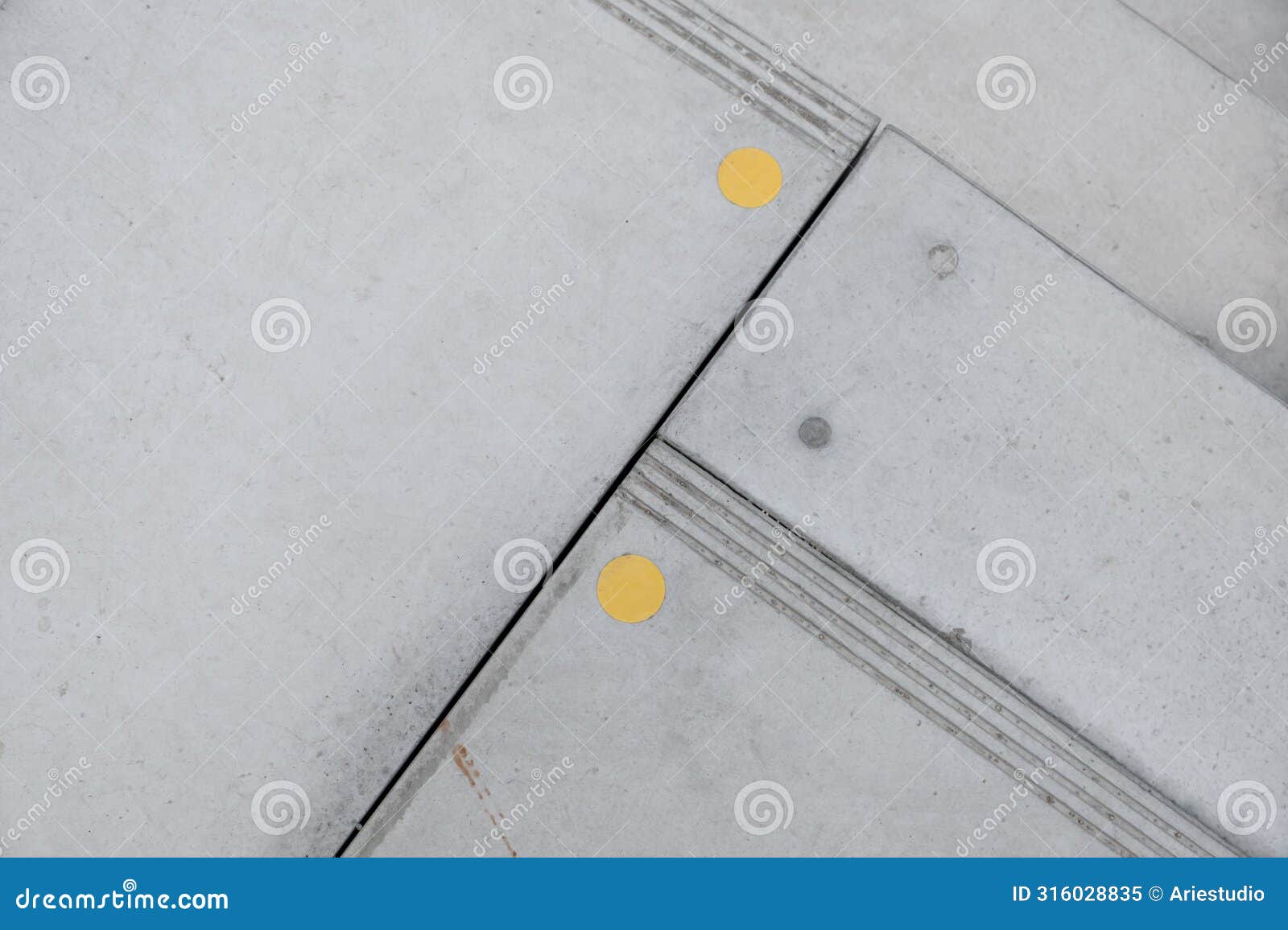 Concrete Curb Stones Delineating Boundaries, Often Used in Construction ...