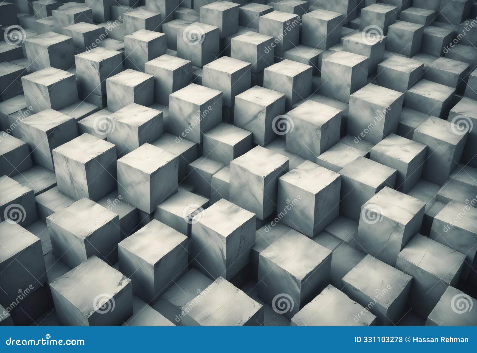 Concrete 3d Cube Wall As Background or Wallpaper. 3D Rendering Stock ...