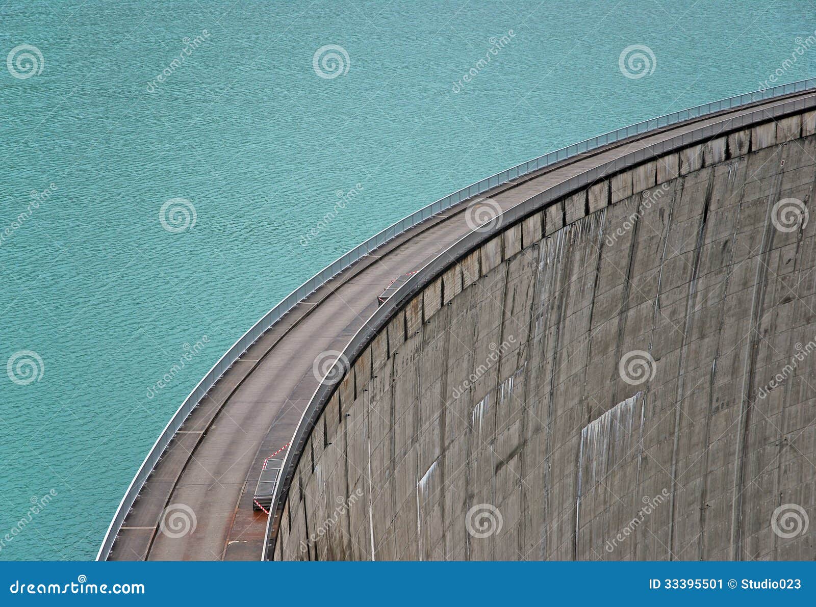 Concrete dam stock image. Image of plant, mountain, construction - 33395501