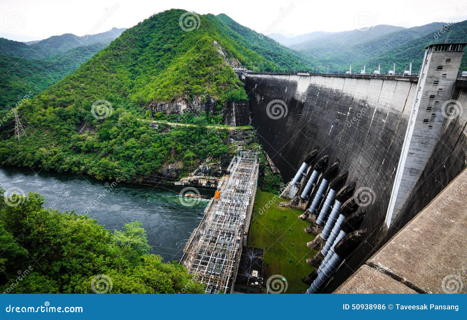 Concrete dam stock photo. Image of concrete, hydropower - 50938986