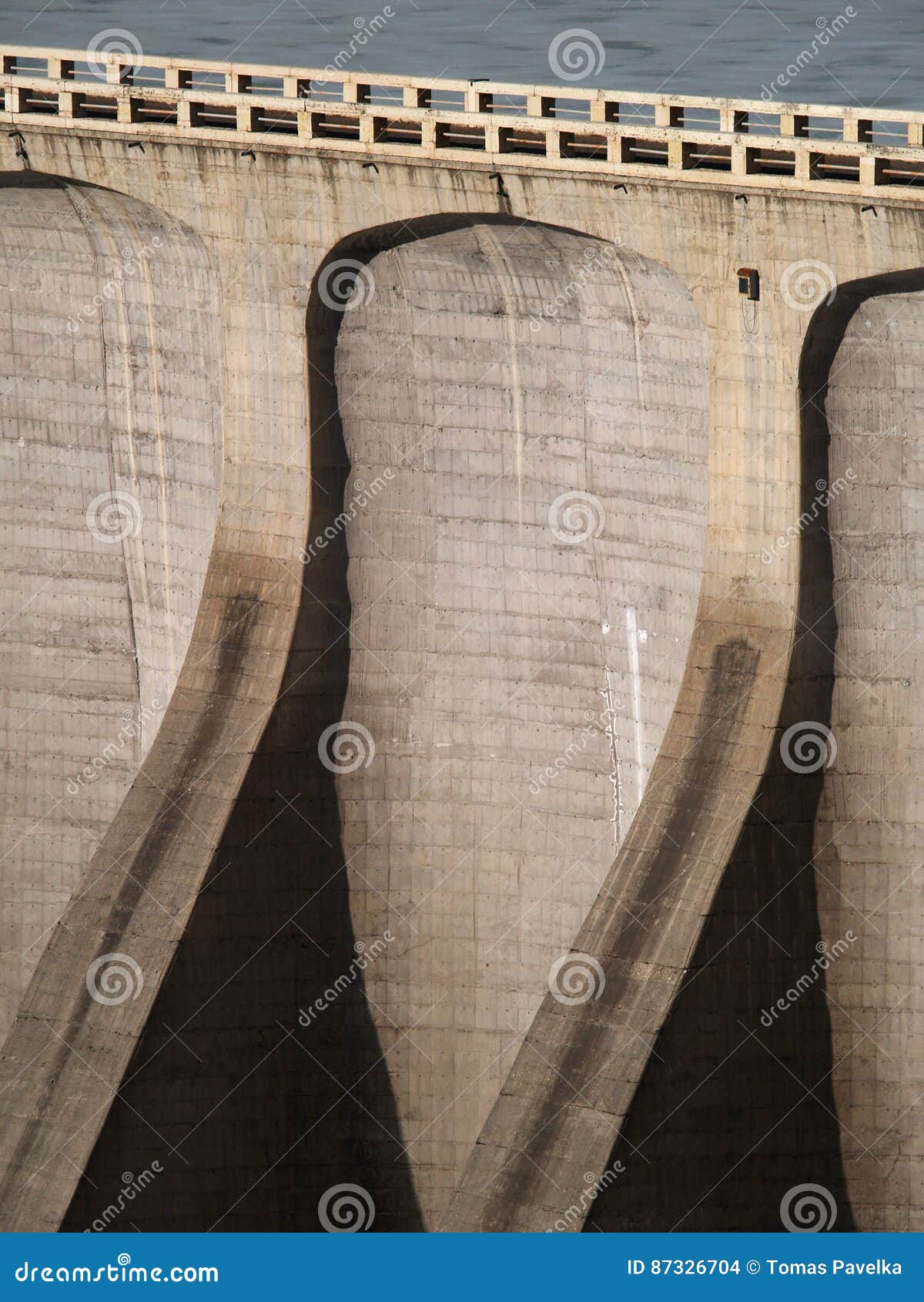 Concrete dam stock photo. Image of tall, civil, pillar - 87326704