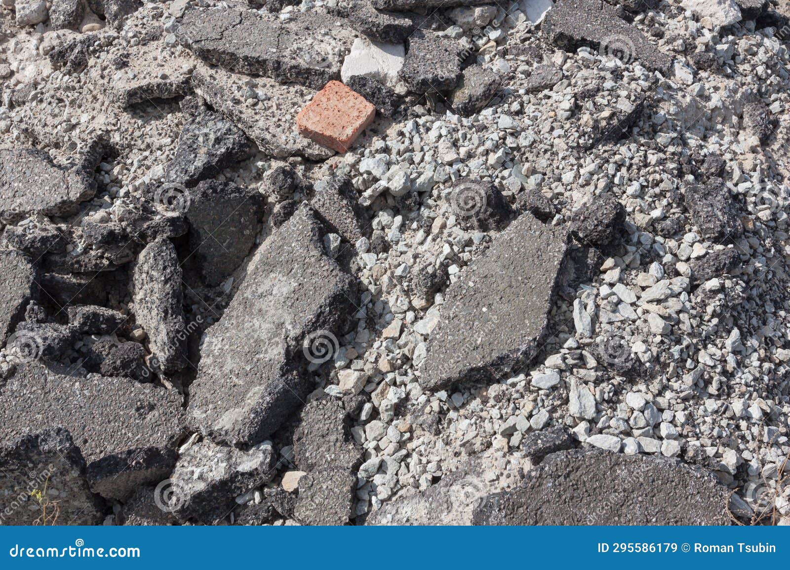 Concrete Debris on Construction Site Stock Image - Image of structure ...