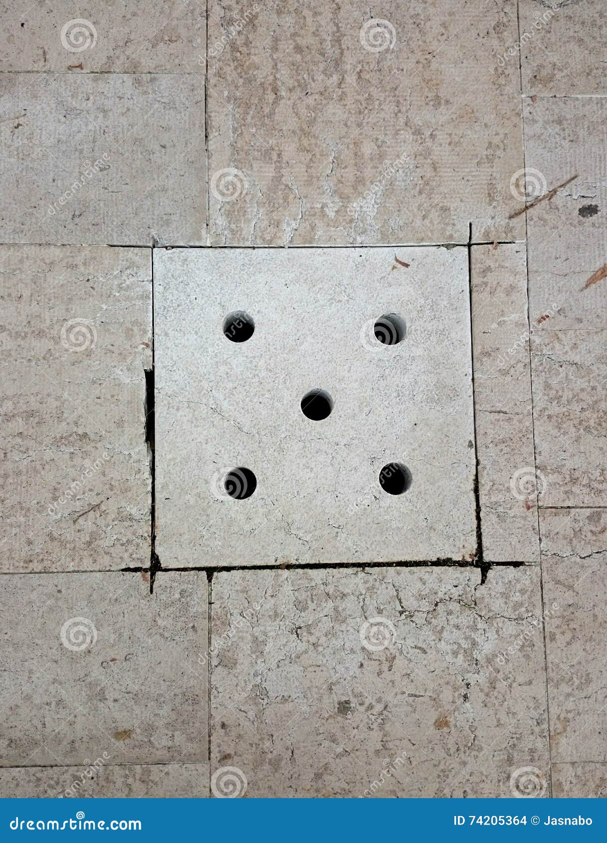 Concrete drain cap stock photo. Image of street, urban - 74205364