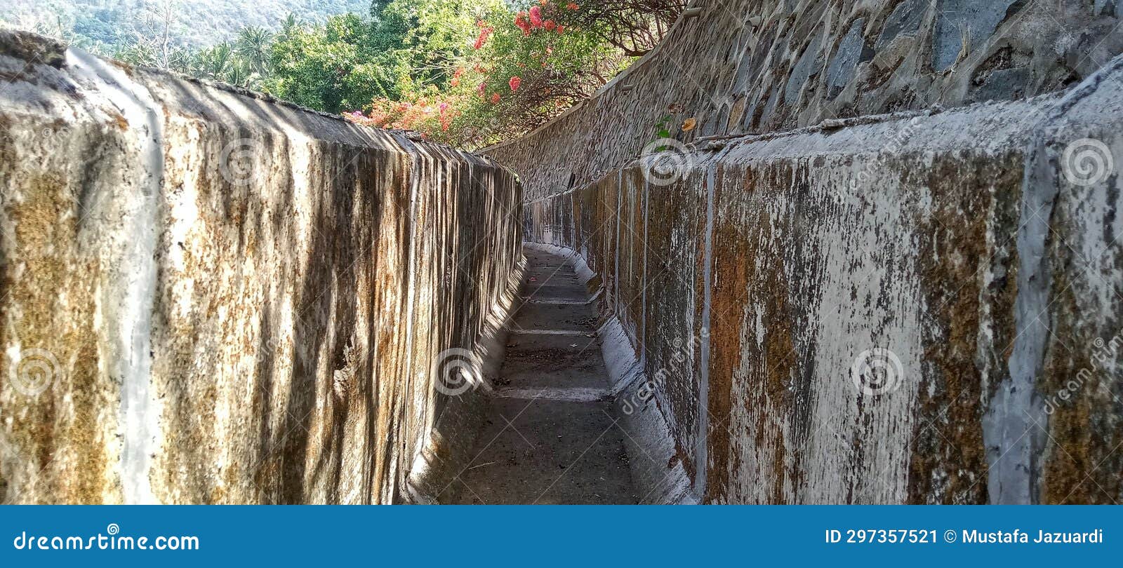 Concrete Drainage Channels Function To Channel Rainwater To Avoid ...