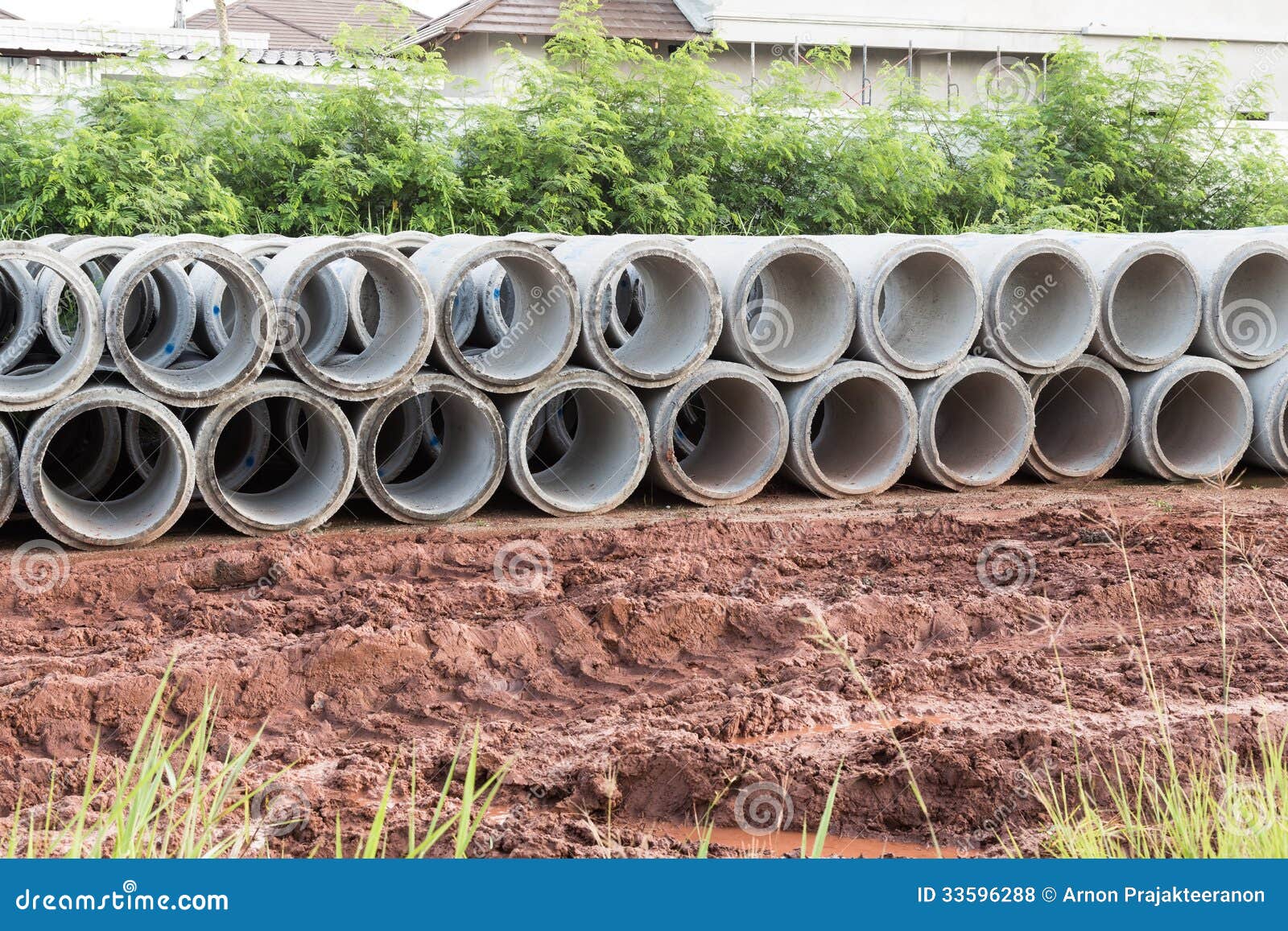 Concrete drainage pipe stock photo. Image of florida - 33596288