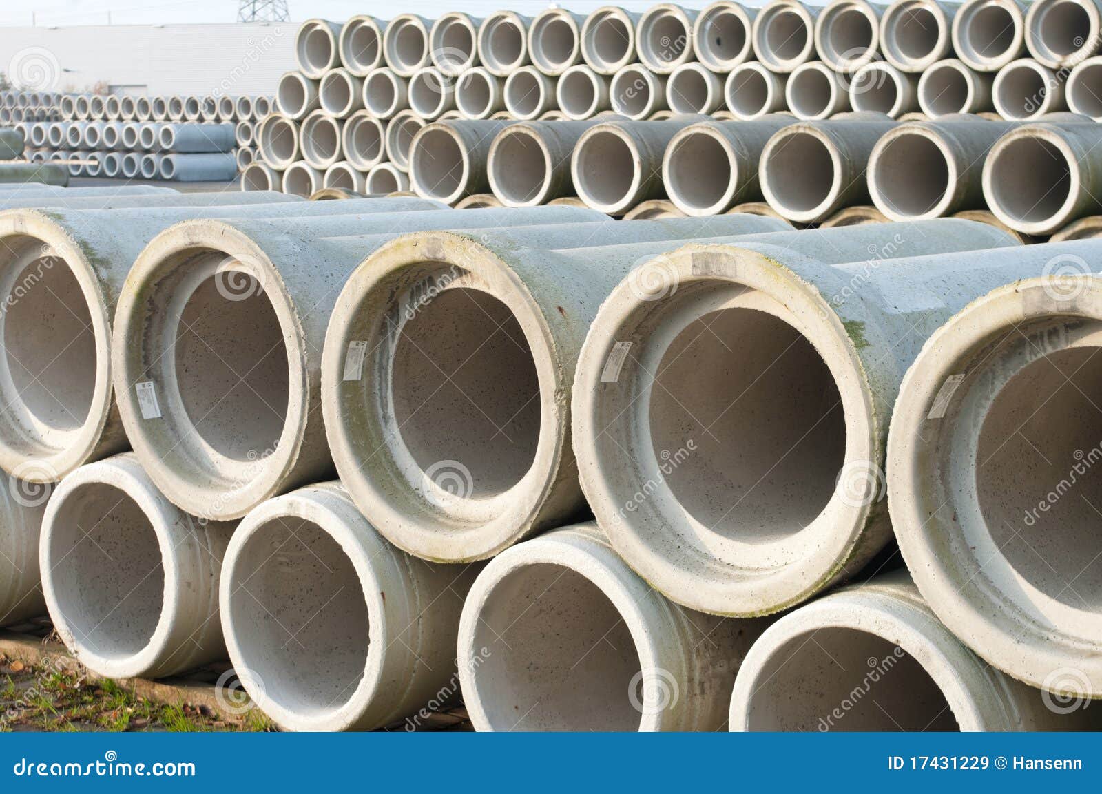 Concrete Drainage Pipes Royalty-Free Stock Photography | CartoonDealer ...