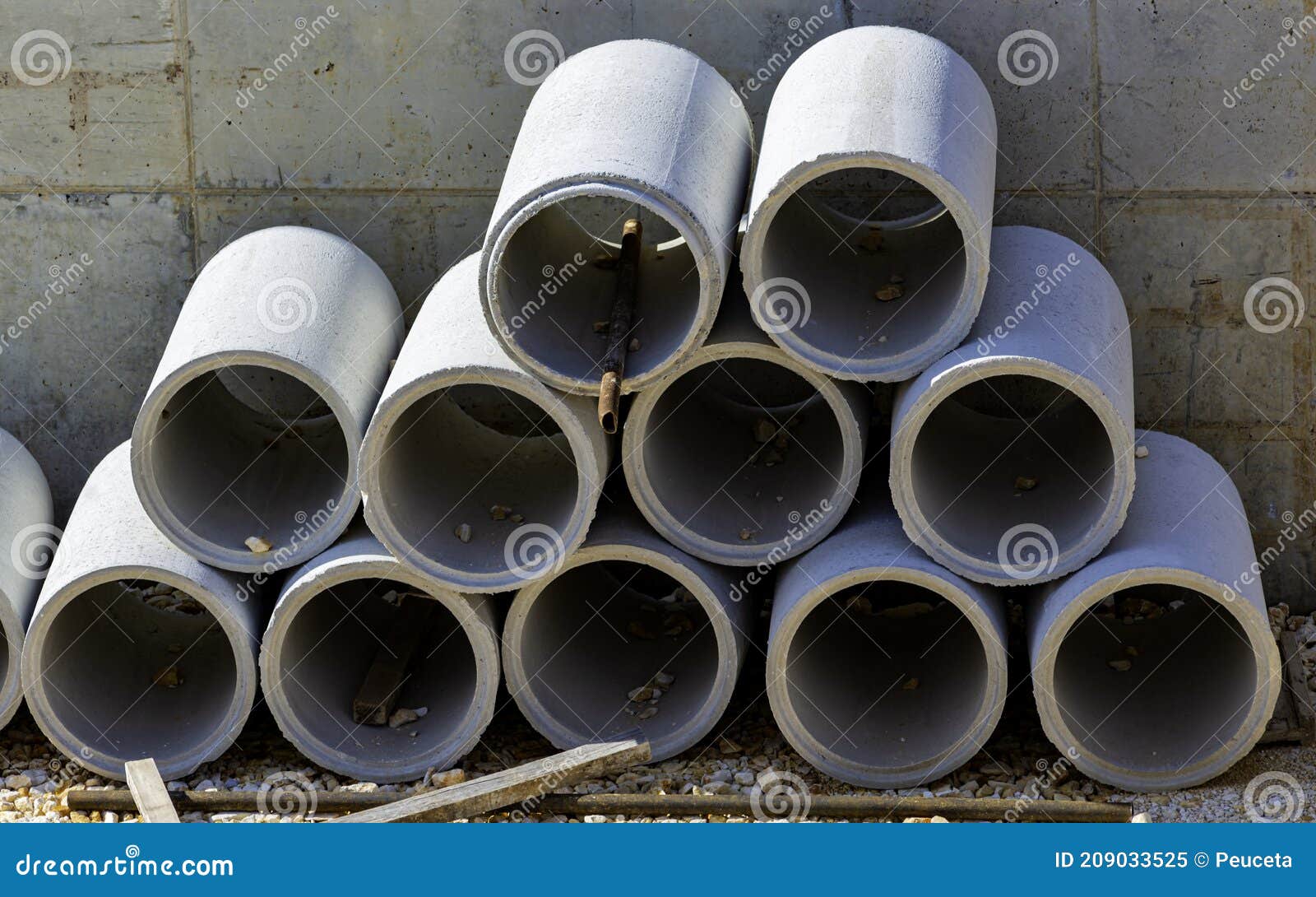 Concrete Drainage Pipes for Industrial Building Construction Stock ...