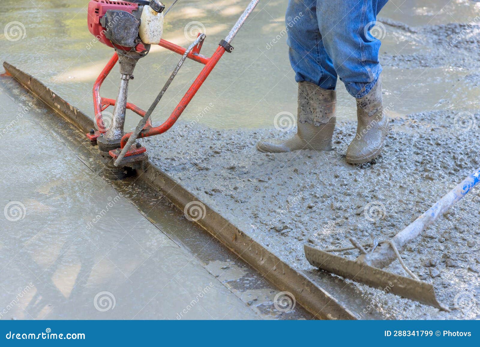Concrete Driveway Tamping Machine for Compacted Layer Alignment Stock ...