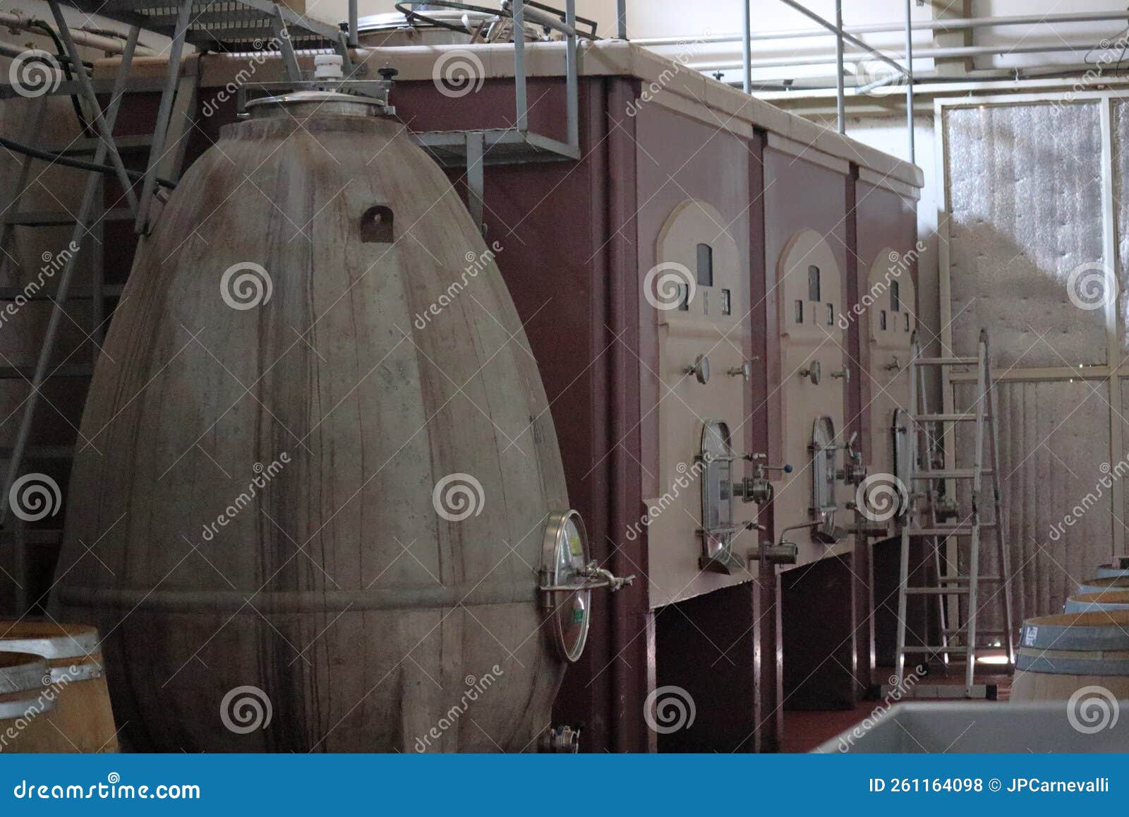 Concrete Egg for Fermentation in a Winery at Cafayate, Argentina ...