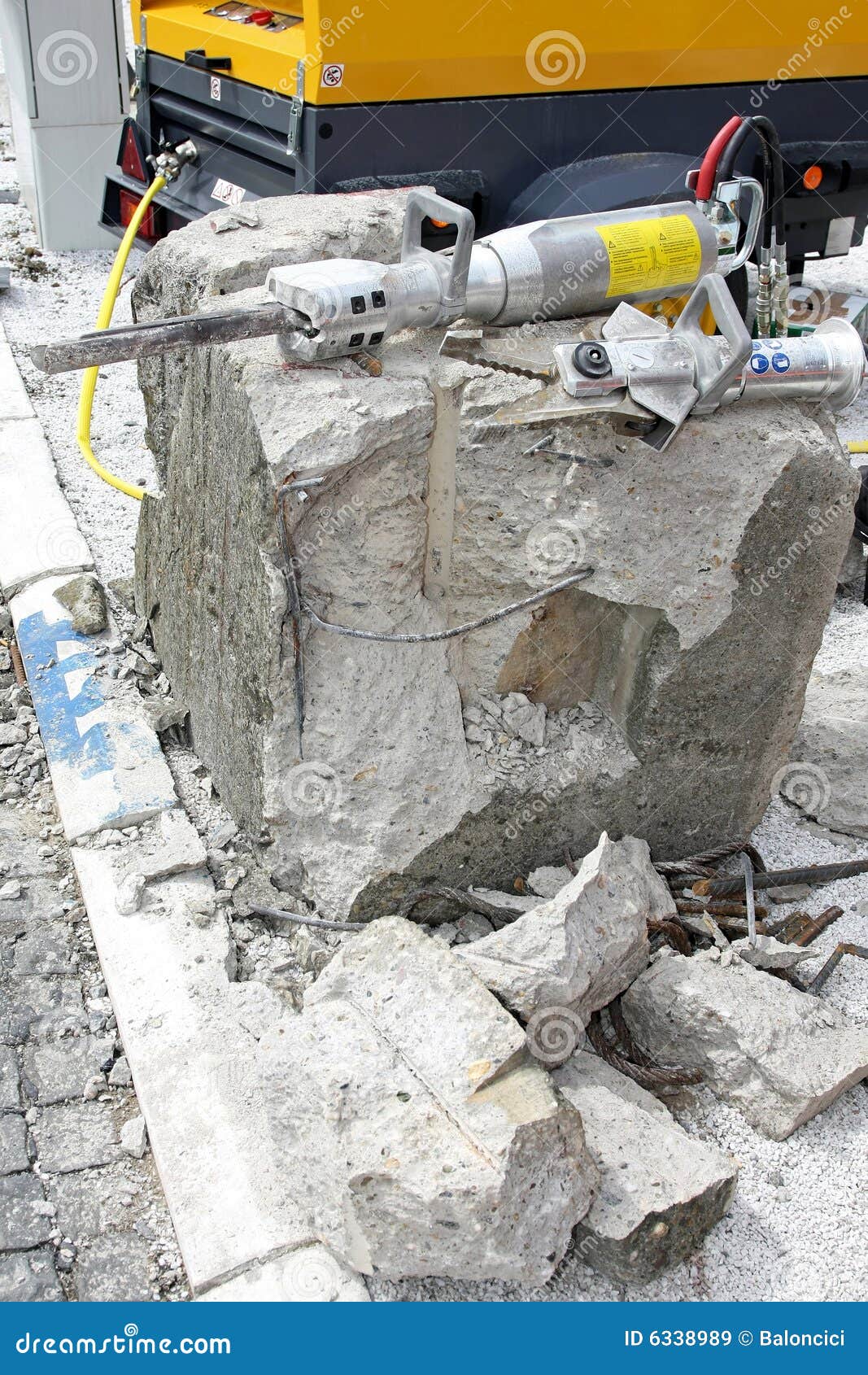 Concrete equipment stock image. Image of emergency, concreting - 6338989