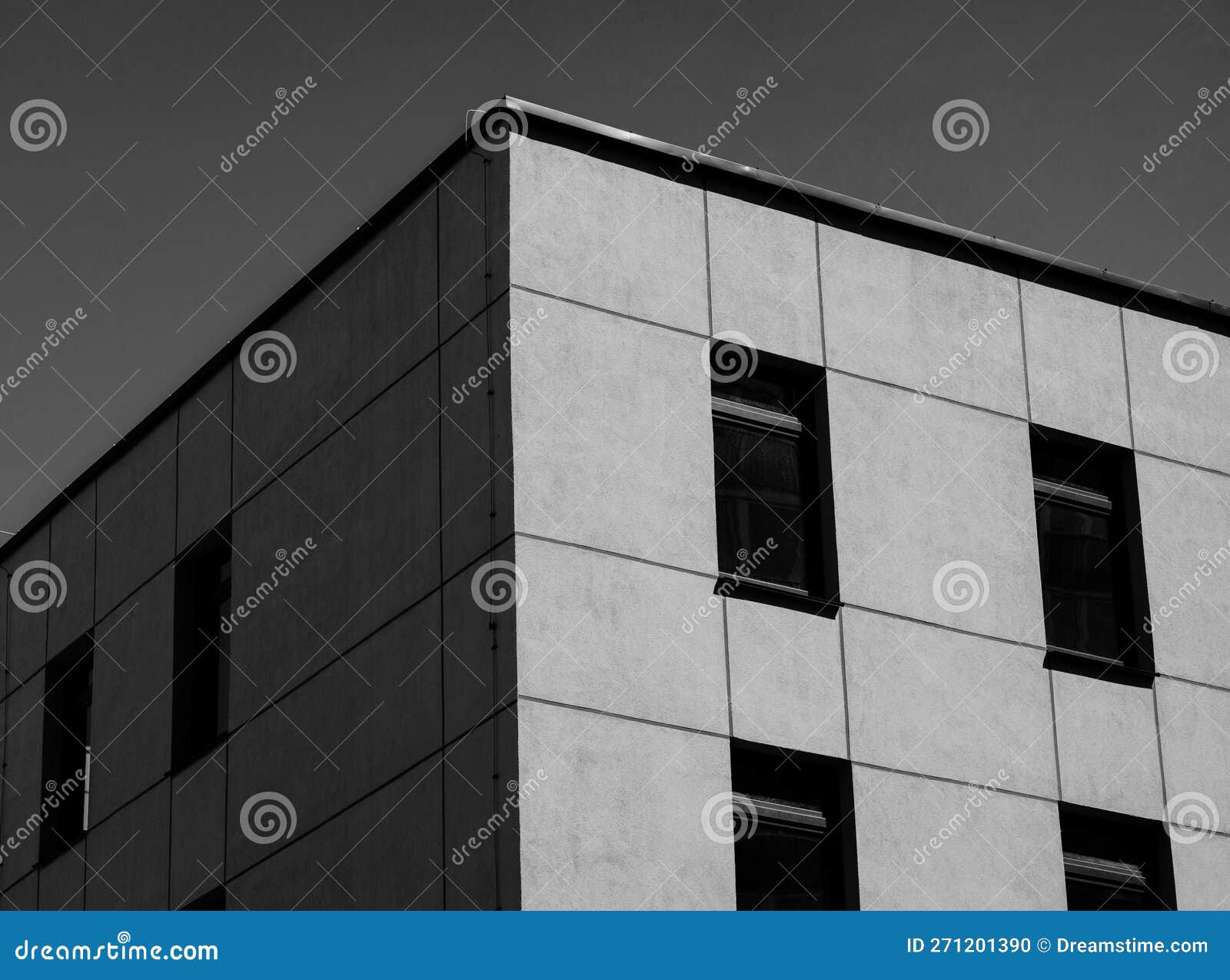 Concrete Facade Modern Architecture Stock Photo - Image of university ...