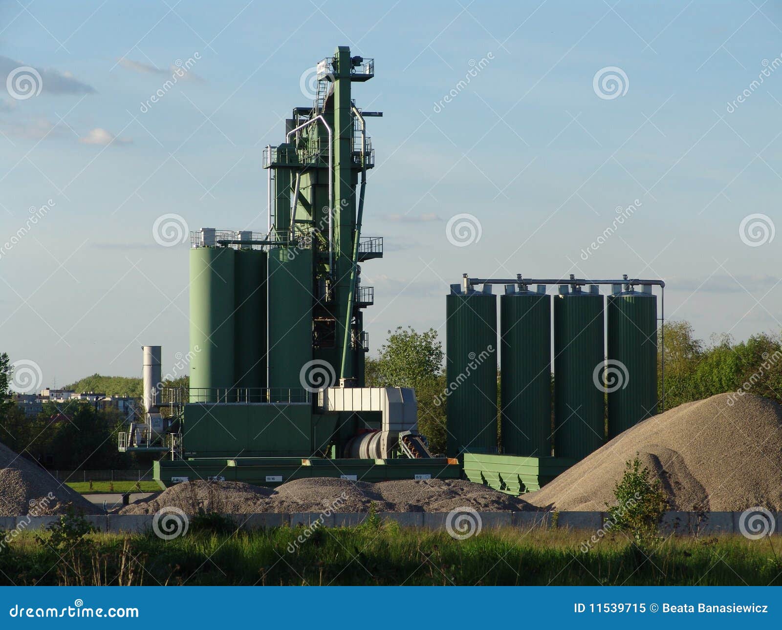 Concrete factory. stock image. Image of construction - 11539715