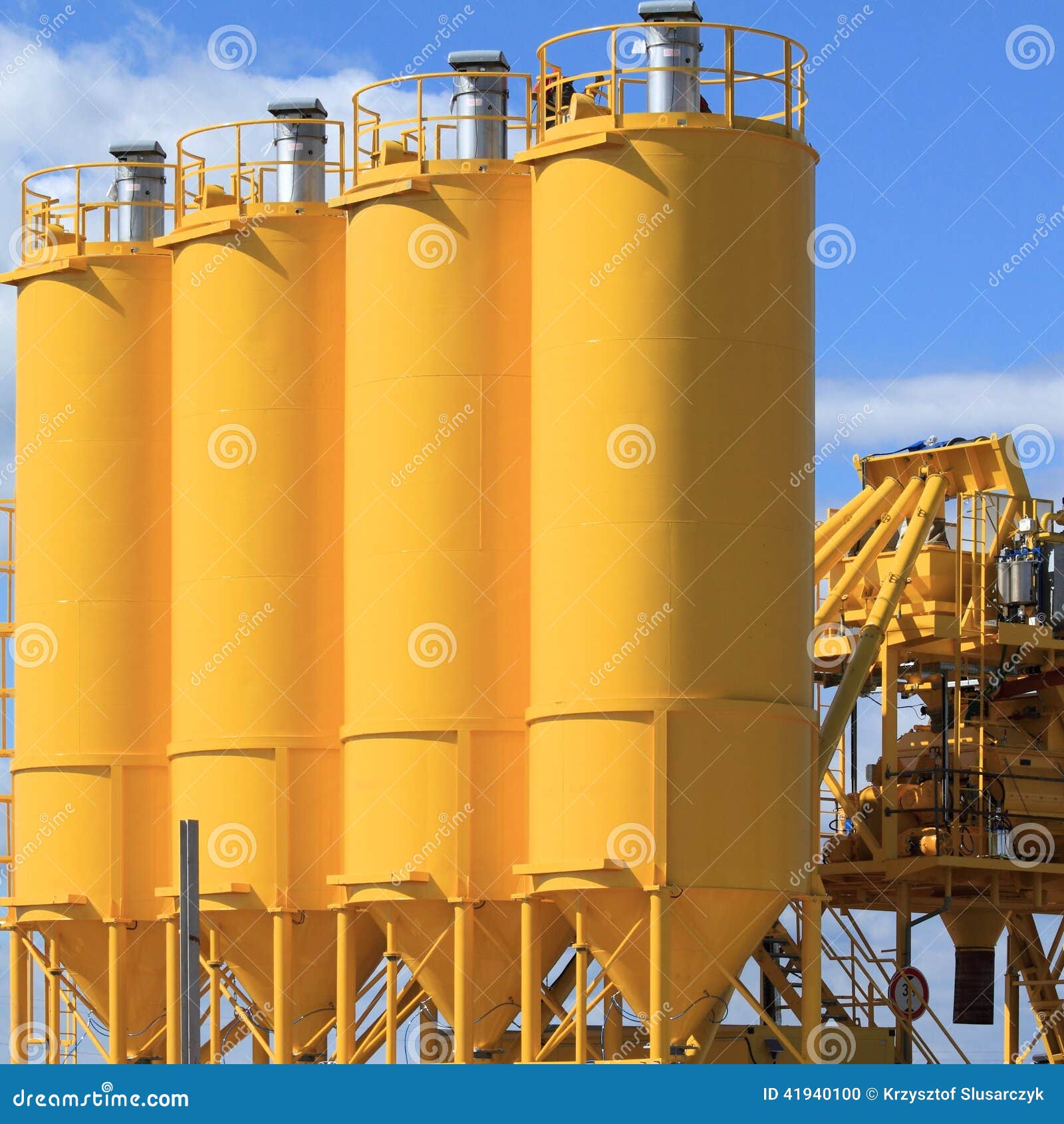 Concrete factory. stock photo. Image of manufacturing - 41940100