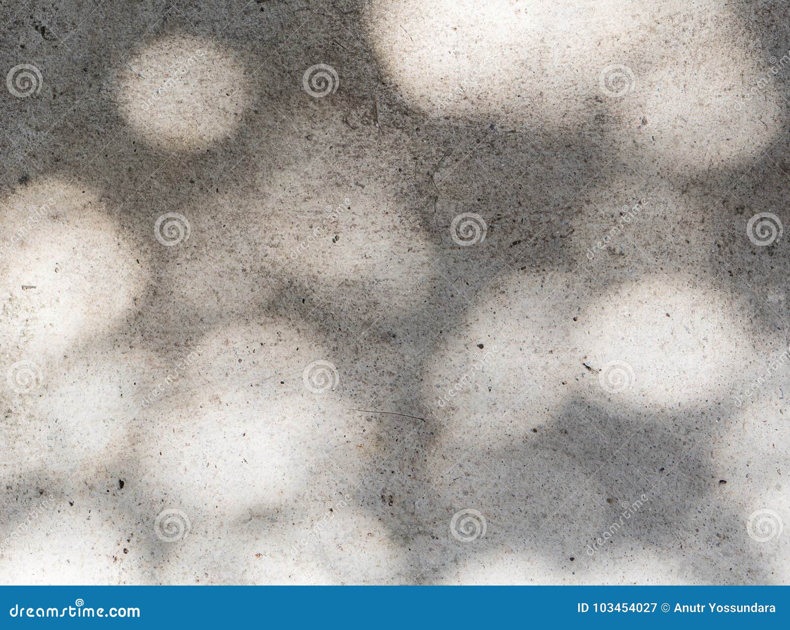 Concrete Floor with Cookie Light Bokeh for Texture Background Stock ...
