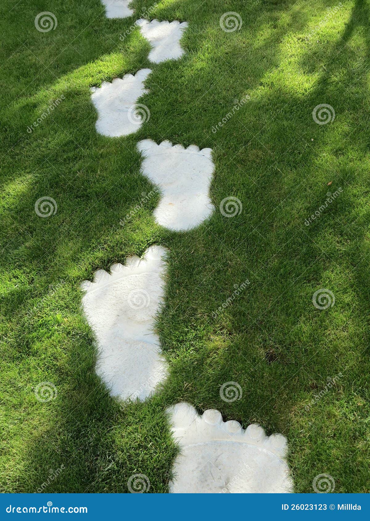 Concrete foots stock image. Image of background, garden - 26023123