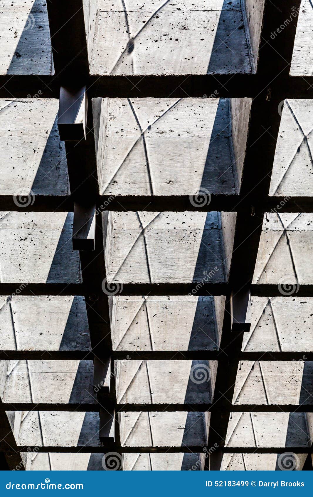 Concrete Forms in Ceiling stock image. Image of structure - 52183499