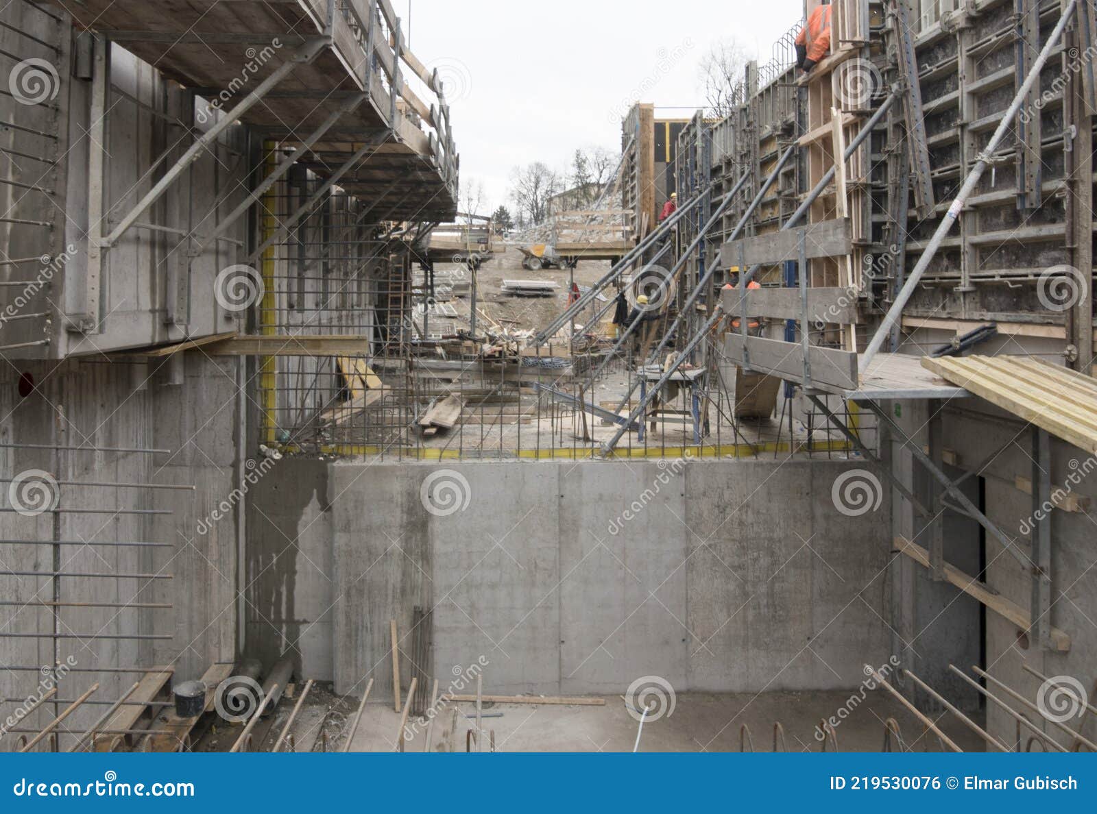 Concrete Formwork in Construction Industry Stock Photo - Image of ...