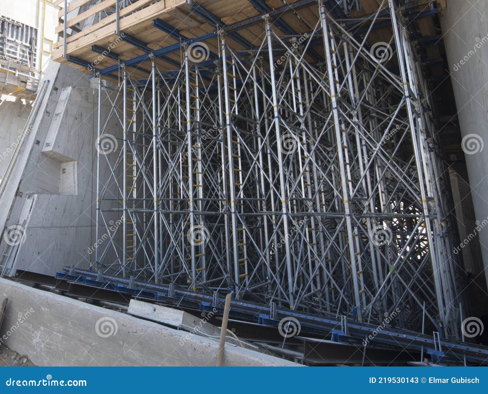 Concrete Formwork in Construction Industry Stock Image - Image of ...