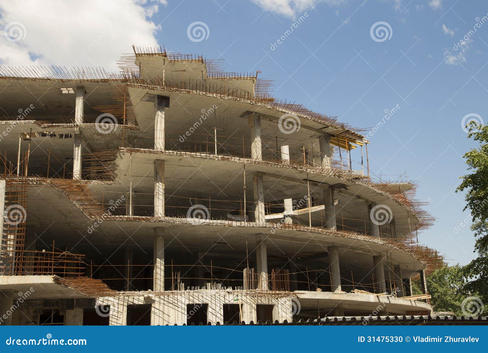 Concrete Formwork on Construction Site Stock Photo - Image of industry ...