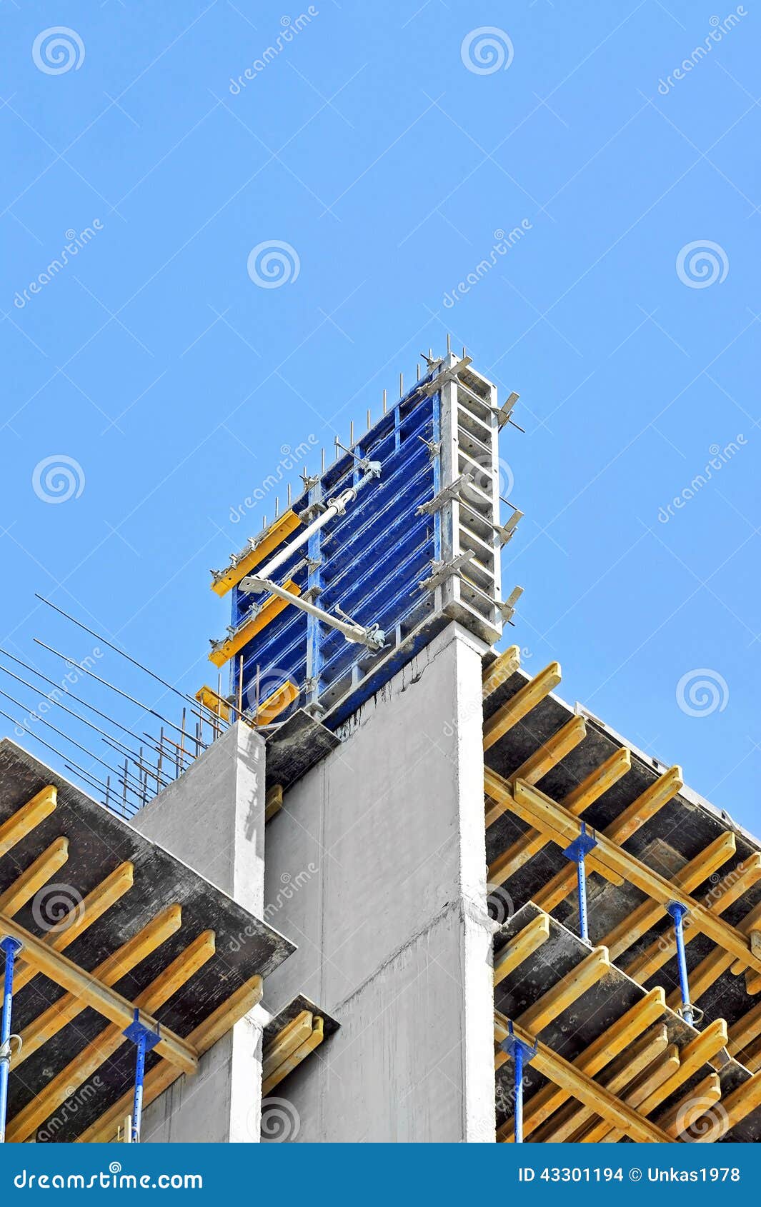 Concrete Formwork and Floor Beams Stock Photo - Image of cement, beam ...