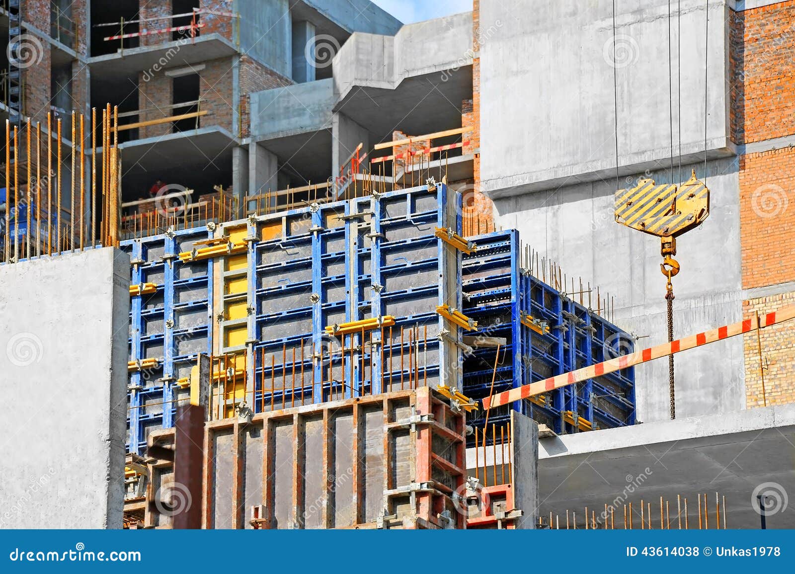 Concrete Formwork And Floor Beams Stock Photo - Image: 43614038