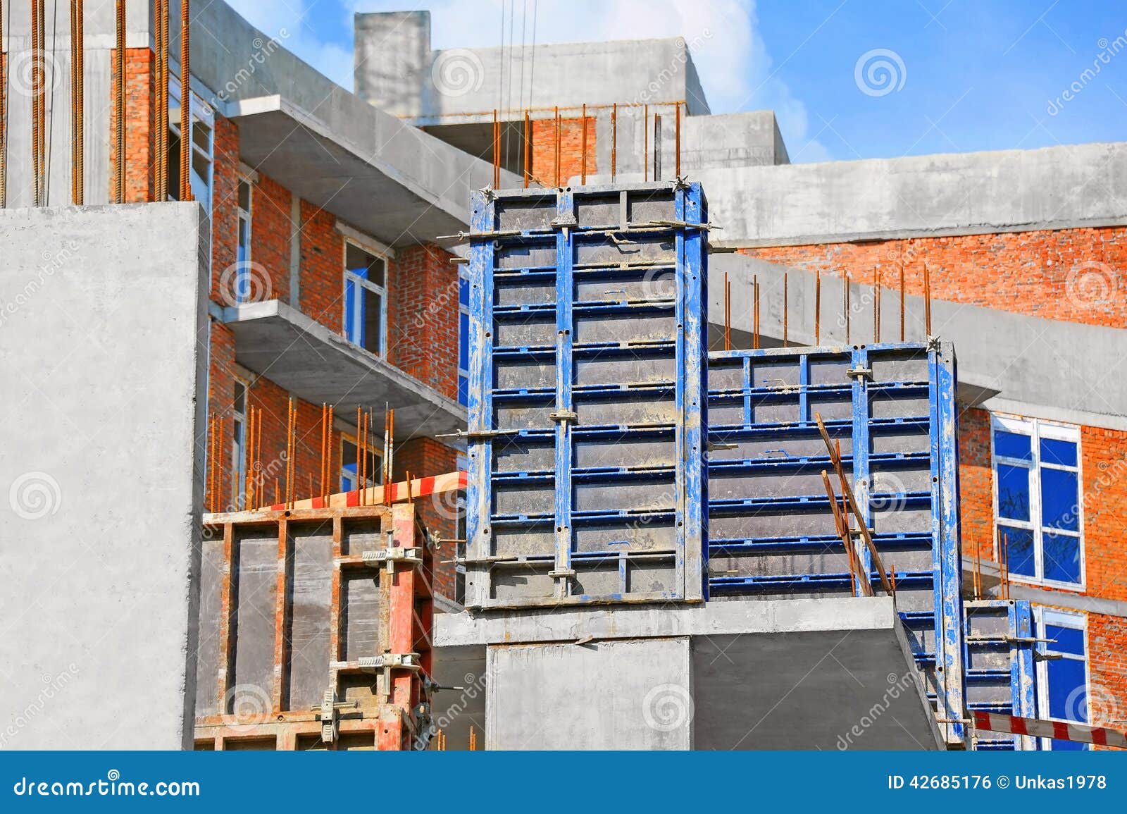Concrete formwork stock photo. Image of forming, construction - 42685176