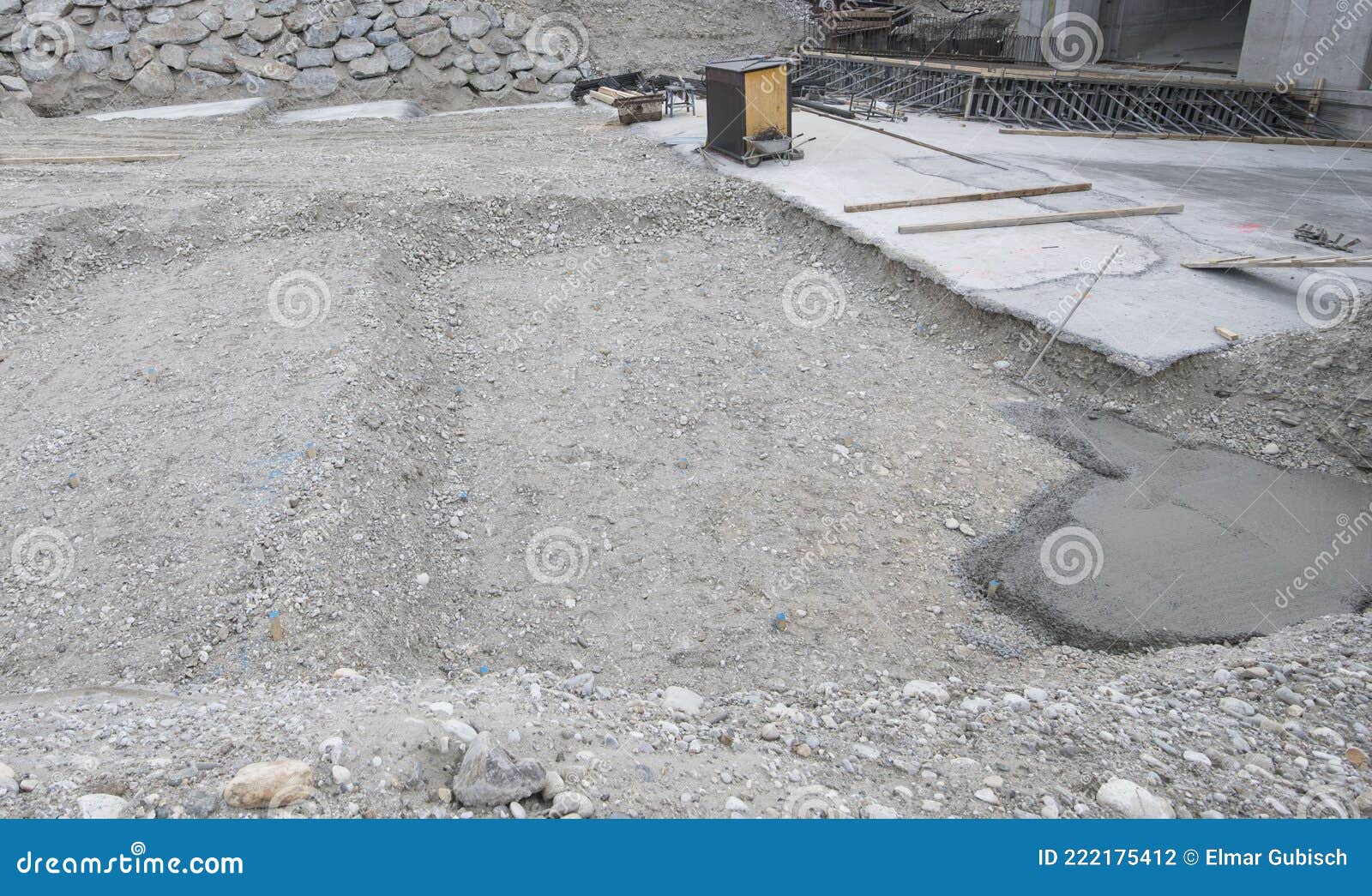Concrete Foundation in Construction Industry Stock Photo - Image of industry, development: 222175412
