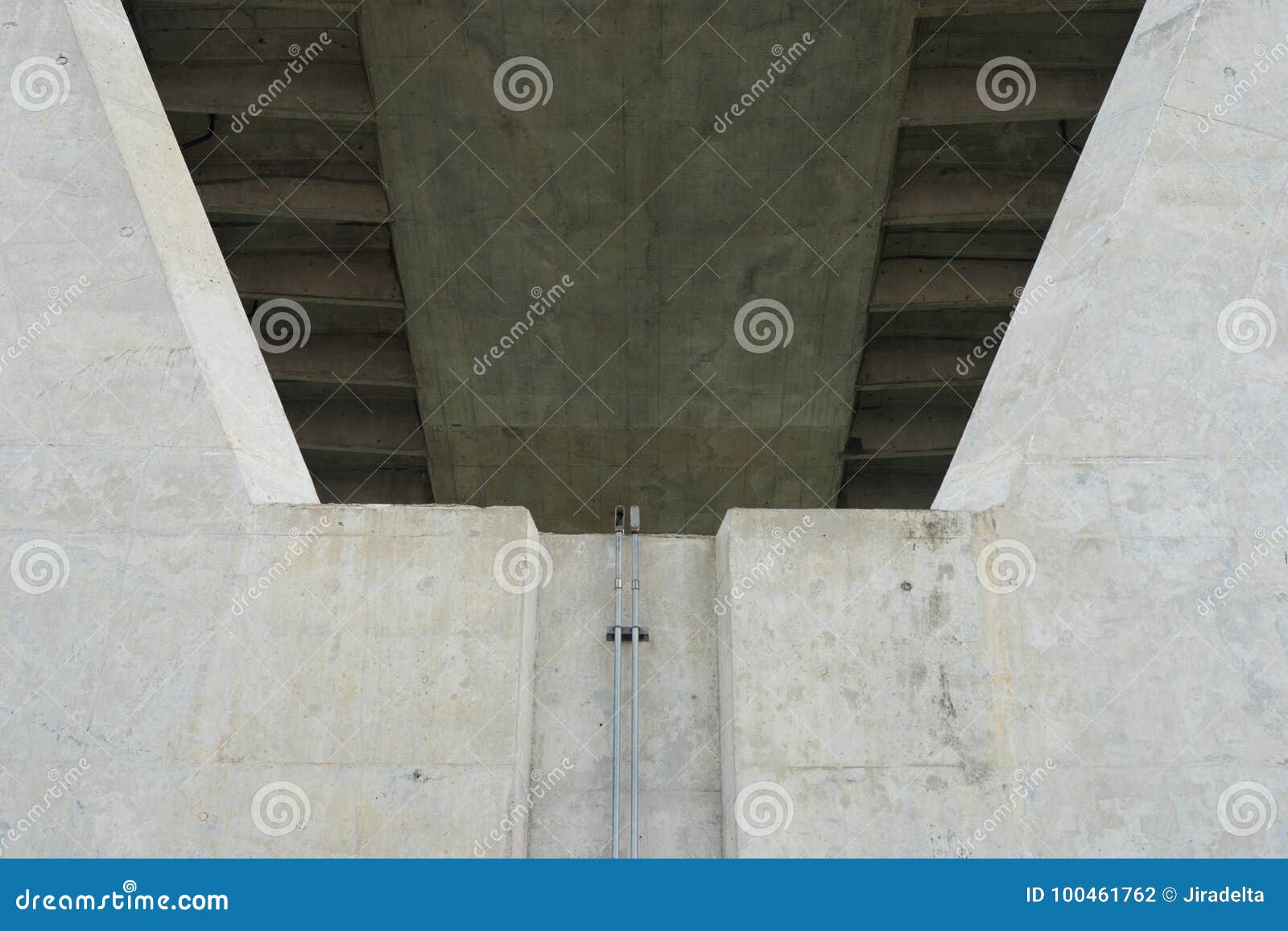 Concrete Foundation Post of Bridge Stock Photo - Image of white, bridge ...