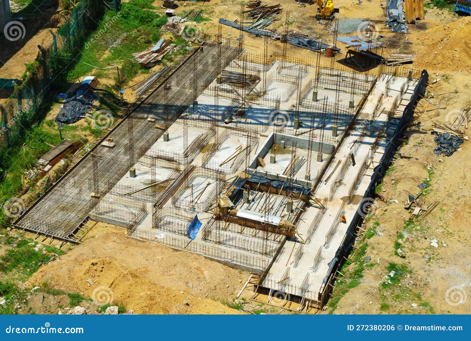 Concrete Foundation with Reinforcement for Construction of a Large ...