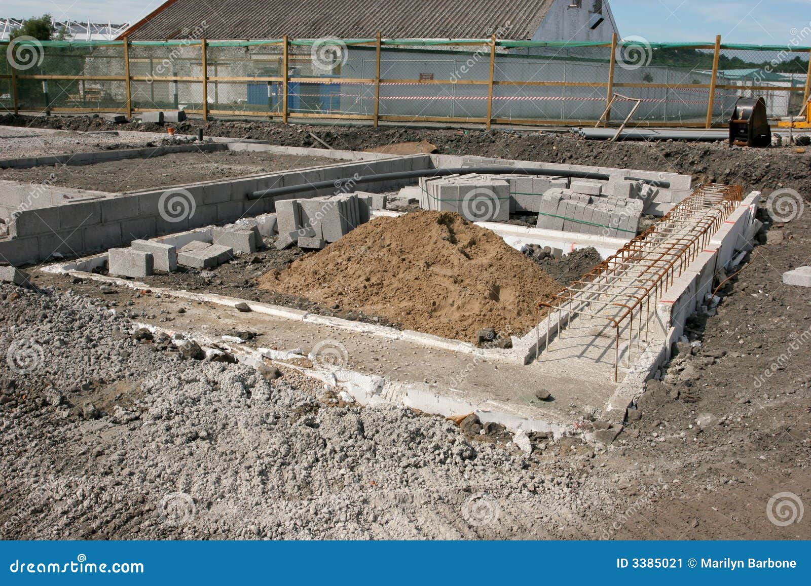 Concrete Foundations stock image. Image of floor, foundations - 3385021