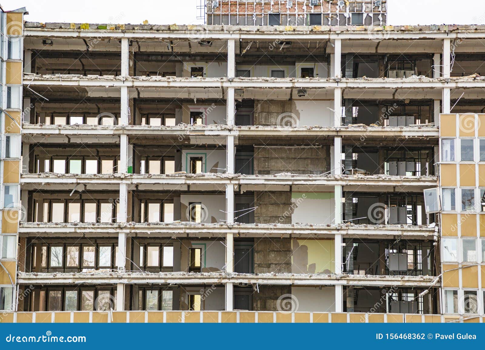 Concrete Frame of Big Building Under Construction Stock Photo - Image ...
