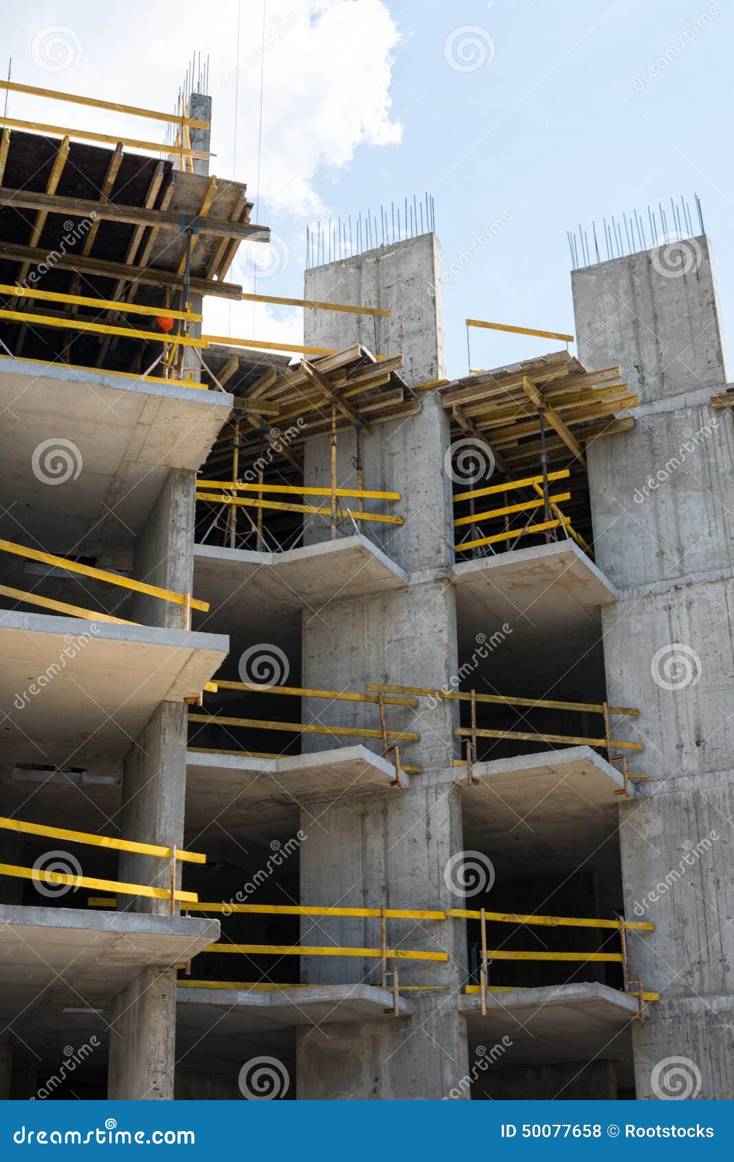 Concrete Framework of the Future Building Stock Photo - Image of ...