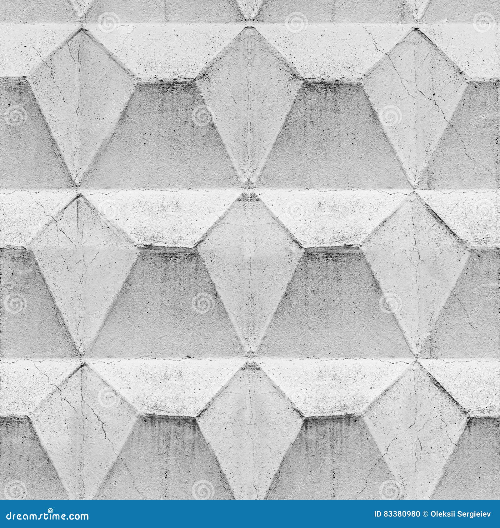 Concrete Geometric Structural Rib Beams Of A Building Stock Photography ...