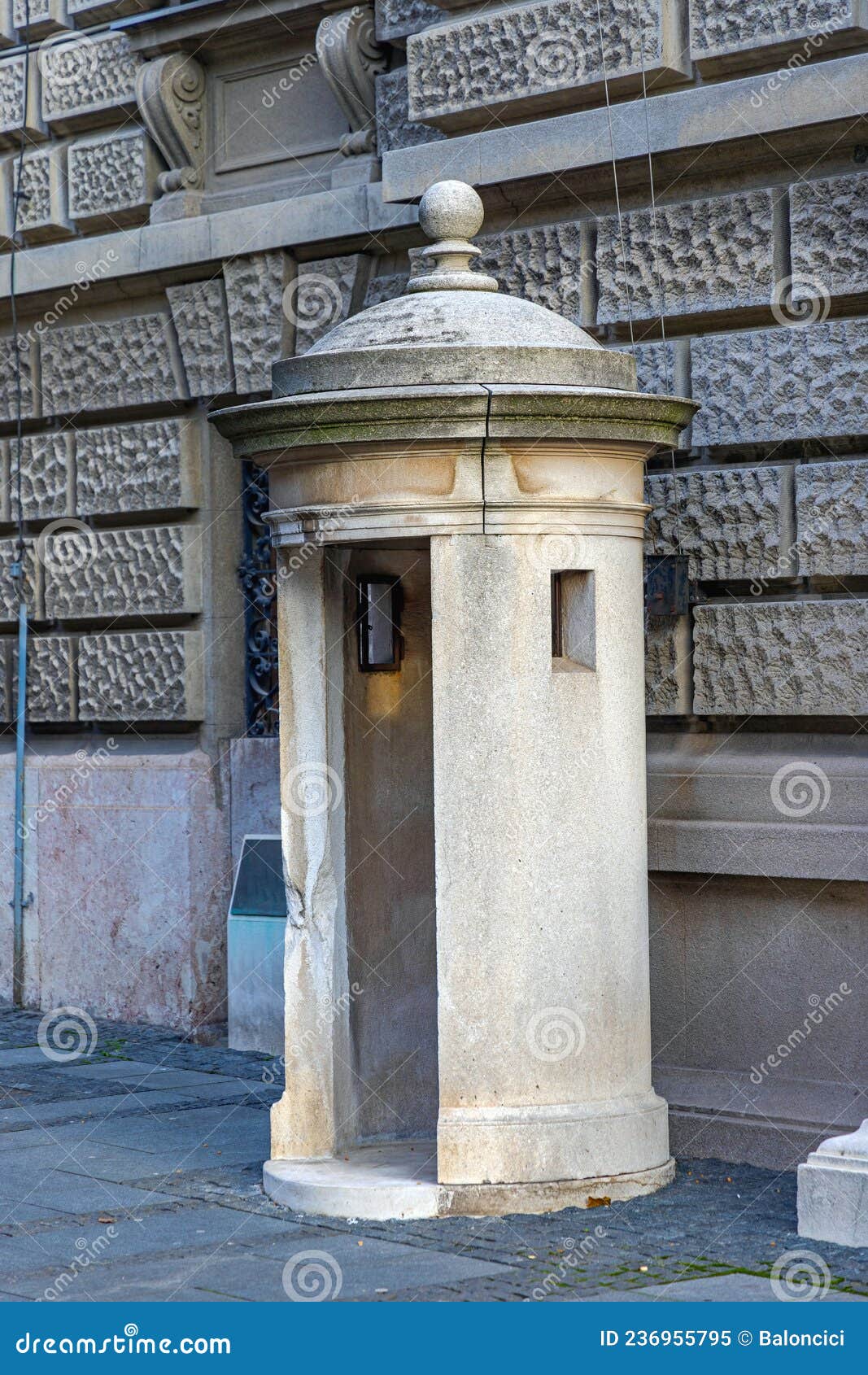 Concrete Guard Post stock image. Image of guard, europe - 236955795