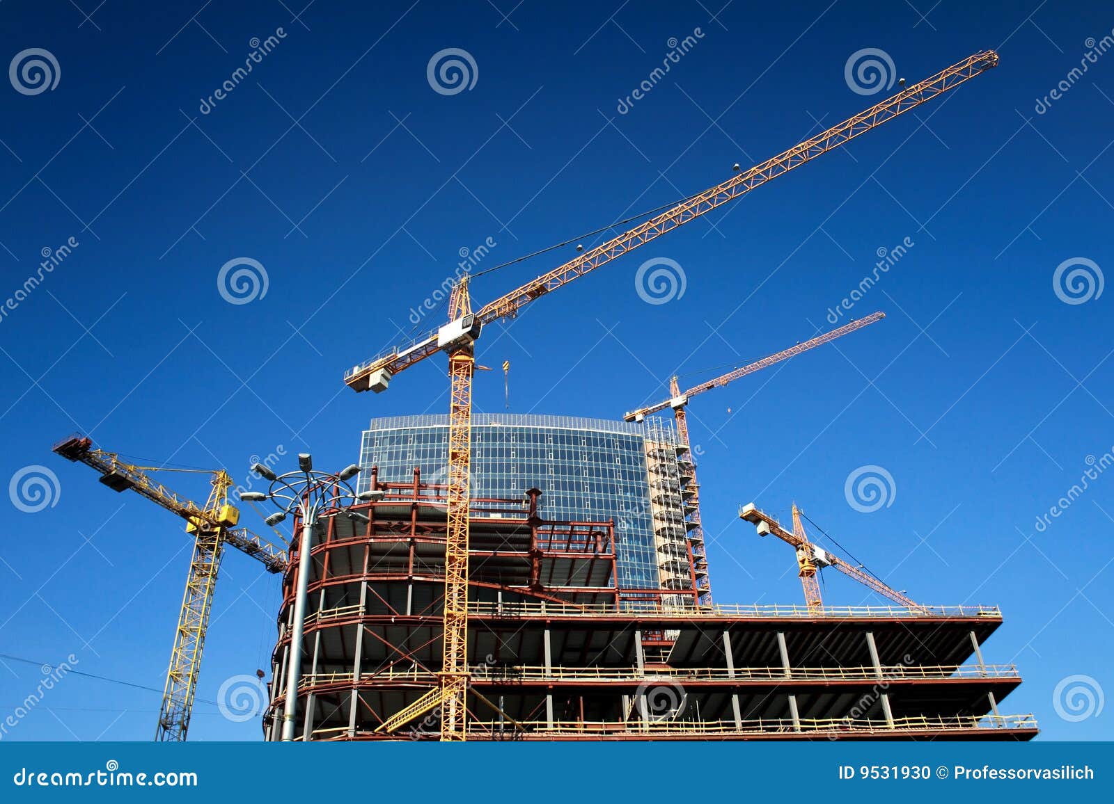 Concrete Highrise Construction Site Stock Photo - Image of life, kiev ...