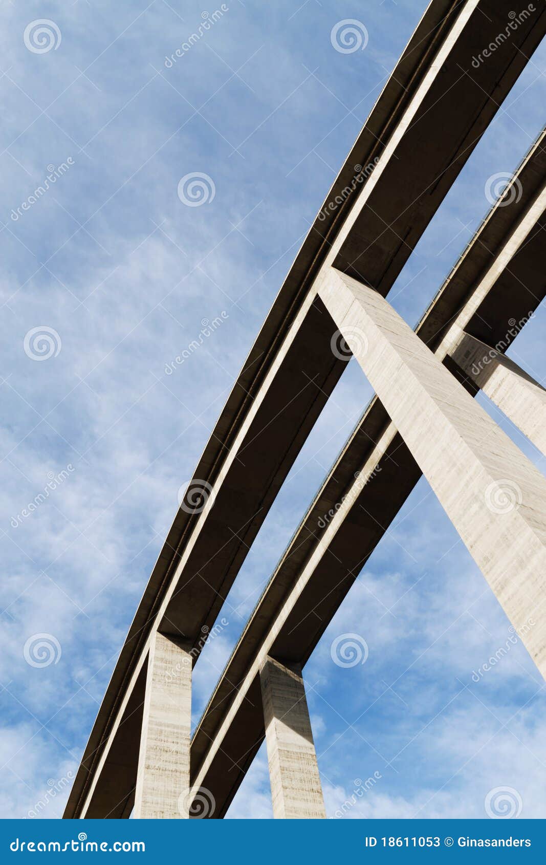 Concrete highway bridge stock image. Image of bridges - 18611053