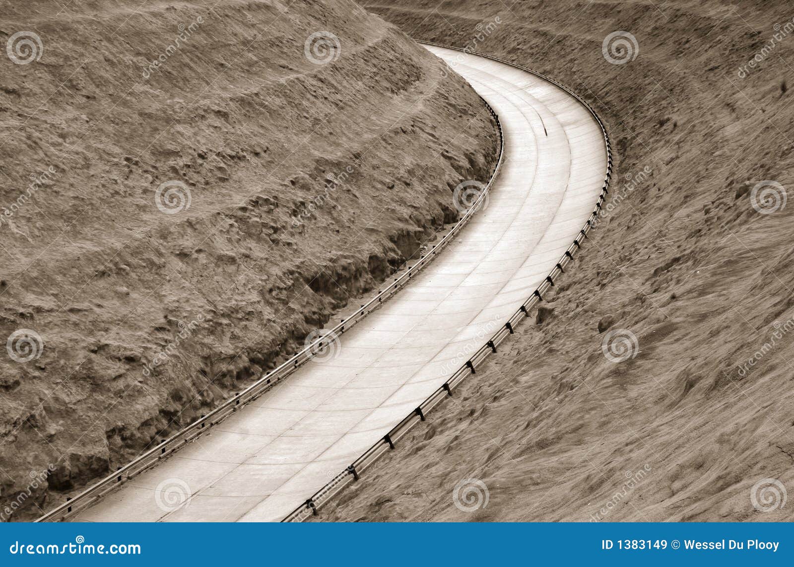 Concrete Highway Texture With White Markings Royalty-Free Stock ...