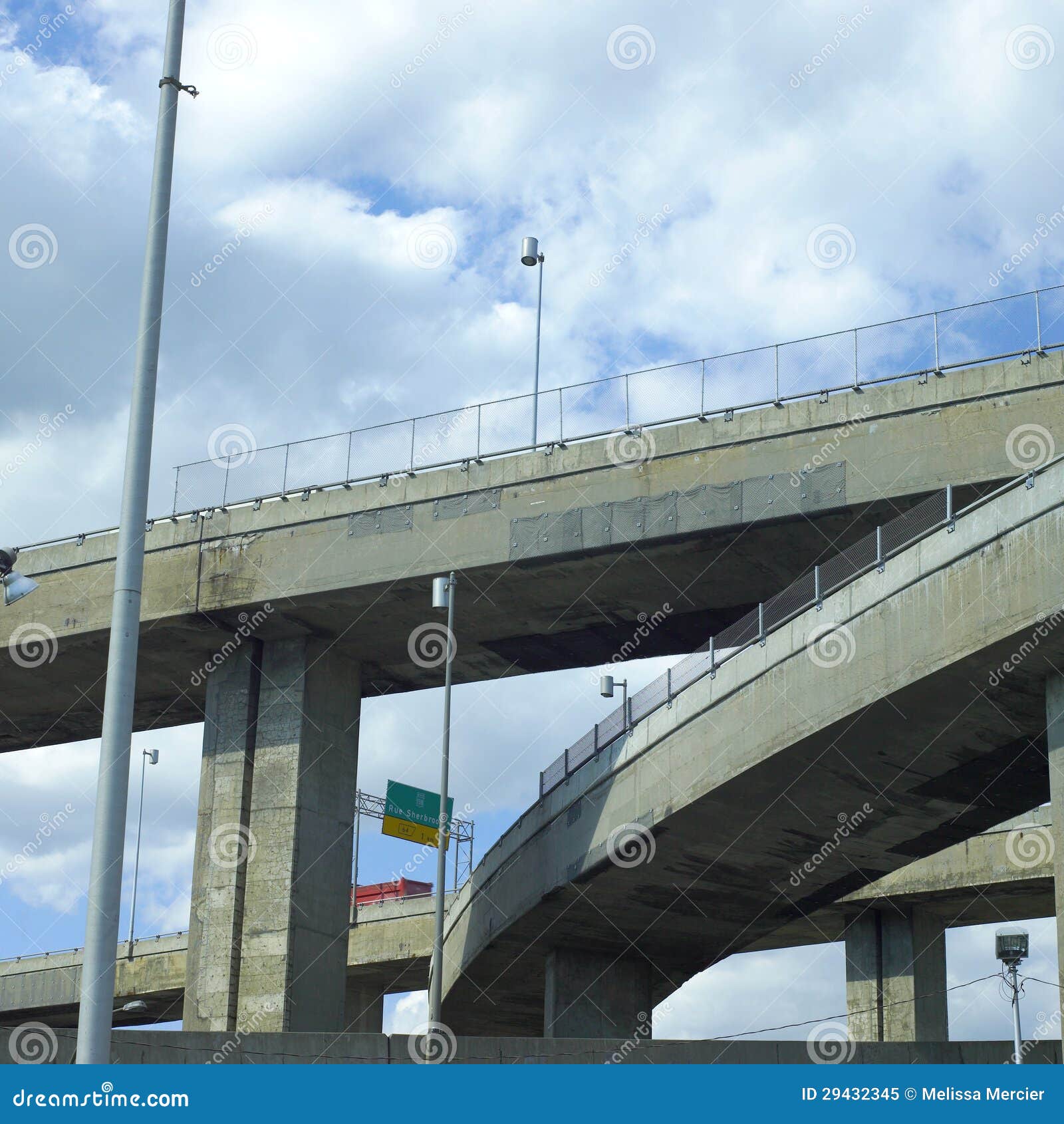 Concrete Highway Viaducts stock image. Image of curve - 29432345