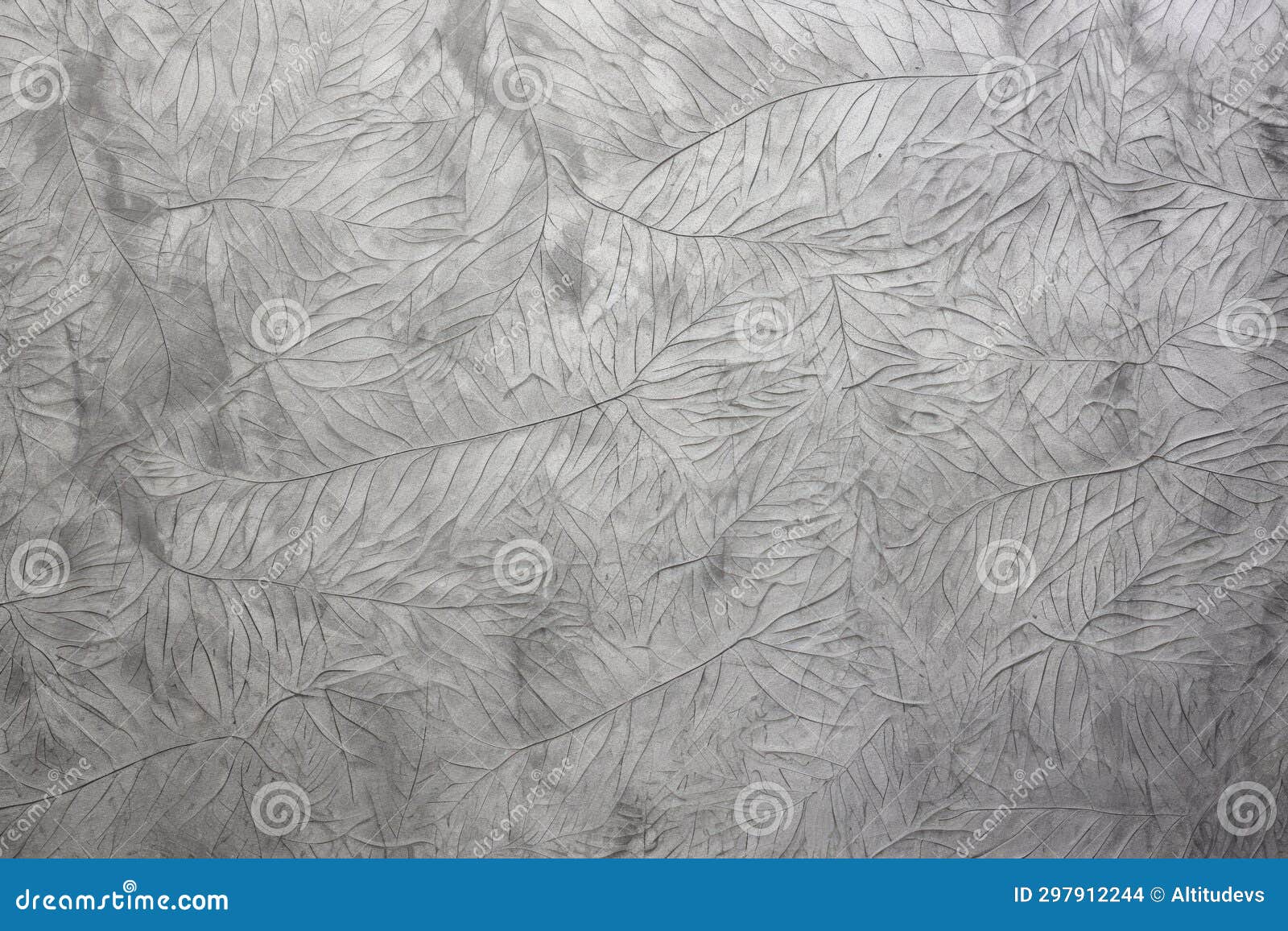 Concrete with Imprinted Leaf Pattern Stock Photo - Image of imprinted ...
