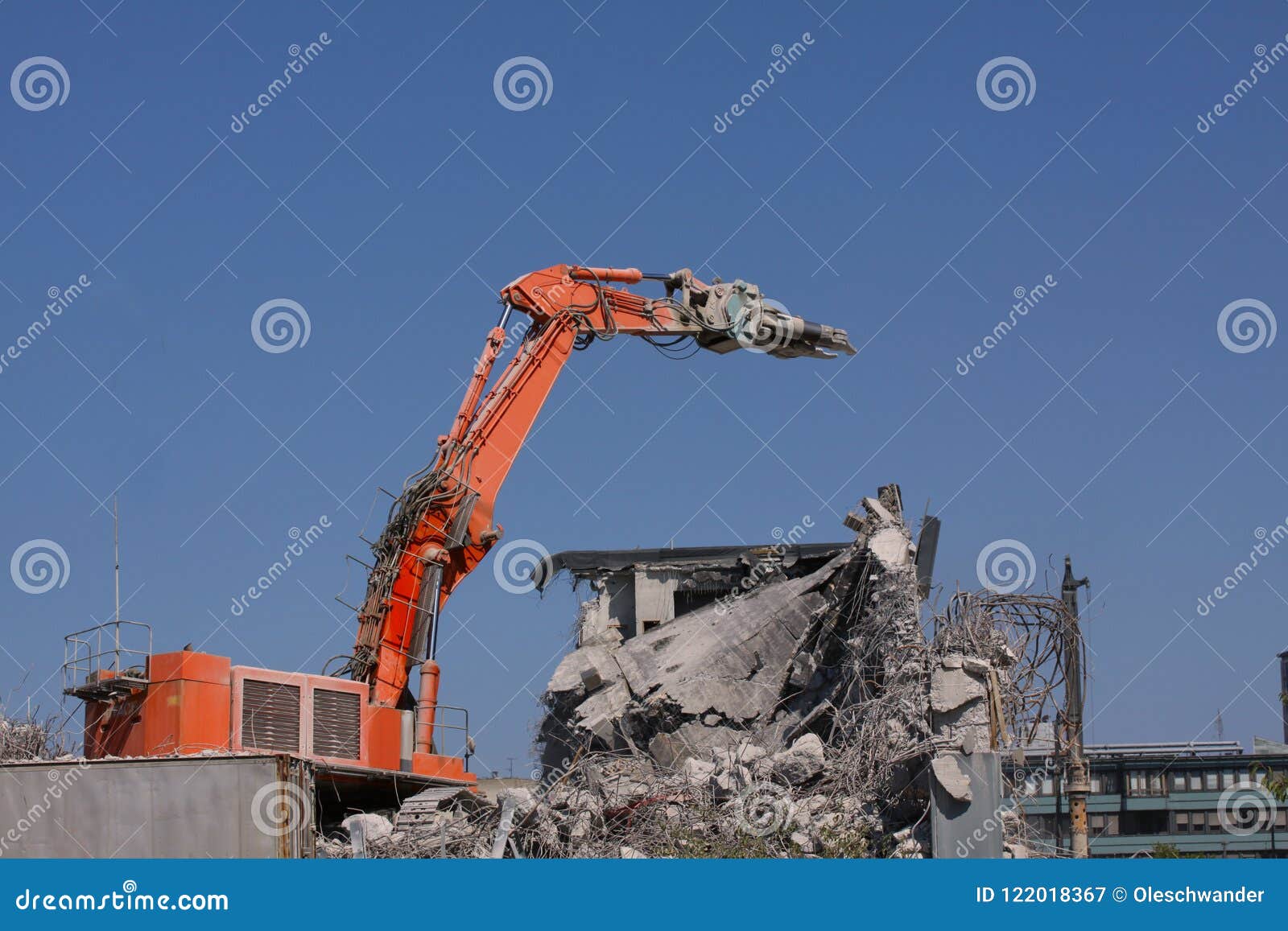 Concrete Industrial Building Demolition - Building Destruction with ... Concrete Industrial Building Demolition - Building Destruction with ...